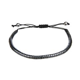 Armband PHILIPP BLANC "PBA22GS", dunkelgrau, Armb&auml;nder, Herren, Universal size, Edelstahl Stein, Edelstahl, Stein, Armband