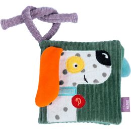 babyFEHN Greifspielzeug FEHN "Stoffbuch Hund NATUR", bunt, Greifspielzeug, KinderB:10,7cm H:3,4cm L:10,7cm, Baumwolle, Nicki, Pl&uuml;sch, Enth&auml;lt Bio-Baumwolle, B:10,7cm H:3,4cm L:10,7cm