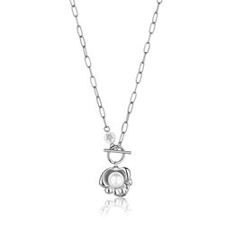 Collier AMELIA PARKER "AN014S", silber, Halsketten, Damen, 45+6cm, Edelstahl, L: 45 6, Collier