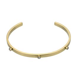 Armband MARC LAUDER "MBA15GG", gold, Armb&auml;nder, Damen, inner diameter 6cm, Edelstahl, Armband