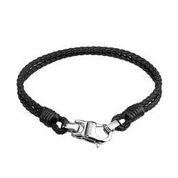 Armband PHILIPP BLANC "PBA11BS", schwarz, Armb&auml;nder, Herren, 22cm, Leder, Armband