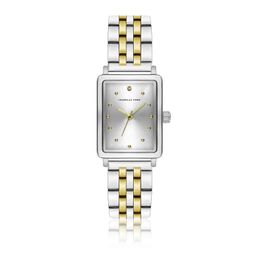 Quarzuhr ISABELLA FORD "FG7-B294S", gold, silber, Armbanduhren, Damen, Quarzuhr