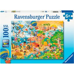 Puzzle Ravensburger "Die 4 Jahreszeiten", bunt, Puzzles, KinderB:49cm H:36cm, Pappe, Motiv, Made in Germany, B:49cm H:36cm