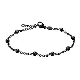 Armband AMELIA PARKER "AB005B", schwarz, Armb&auml;nder, Damen, 16-19cm, Edelstahl, Armband