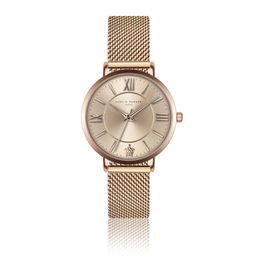 Quarzuhr AMELIA PARKER "AB2-B024R", rose gold, Armbanduhren, Damen, Quarzuhr