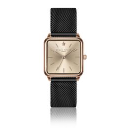 Quarzuhr AMELIA PARKER "AC6-B048B", schwarz, Armbanduhren, Damen, Quarzuhr