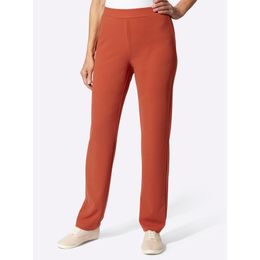 Webhose Classic Basics, Damen, Gr. 19, Kurzgr&ouml;&szlig;en, rostrot, 96% Polyester, 4% Elasthan, unifarben, Hosen