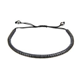 Armband PHILIPP BLANC "PBA22BS", schwarz, Armb&auml;nder, Herren, Universal size, Edelstahl Stein, Edelstahl, Stein, Armband