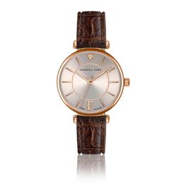 Quarzuhr ISABELLA FORD "FB7-S084R", braun croco, Armbanduhren, Damen, Quarzuhr