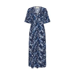 Midikleid Cream "Kleid CRTiah", Damen, Gr. 36, N-Gr, blau (navy blau toile), Obermaterial: 100% Viskose LENZING ECOVERO CV LenzEcov., Kleider Midikleid