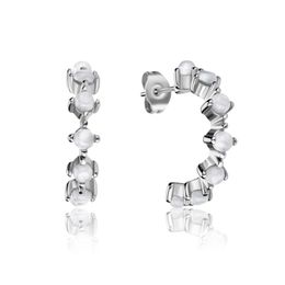Ohrring-Set AMELIA PARKER "AE017S", silber, Ohrringe, Damen, &Oslash; 5mm, Edelstahl
