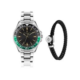 Quarzuhr PHILIPP BLANC "SPD4-1", silber, Armbanduhren, Herren, Quarzuhr