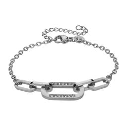 Armband MARC LAUDER "MBA19SS", silber, Armb&auml;nder, Damen, 20,5cm, Edelstahl, Armband