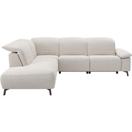 Ecksofa Musterring "MR 370, intelligenter Komfort im modernen Design", nature, B:288cm H:83cm T:241cm, 100% Polyester, Sofas, Ecksofa, Optionale Relaxfunktion, flexible Kopfteile & klappbare Armlehnen