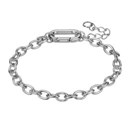 Armband MARC LAUDER "MBA18SS", silber, Armb&auml;nder, Damen, 20cm, Edelstahl, Armband