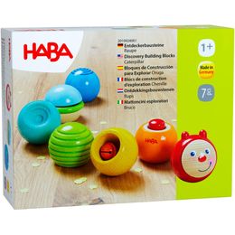 Spielbausteine Haba "Entdeckerbausteine Raupe", bunt, Spielbausteine, Kinder, Holz, Made in Germany; mit Soundeffekt