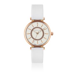 Quarzuhr ISABELLA FORD "FE8-S044R", wei&szlig; croco, Armbanduhren, Damen, Quarzuhr
