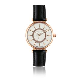 Quarzuhr ISABELLA FORD "FE8-S014R", schwarz, Armbanduhren, Damen, Quarzuhr