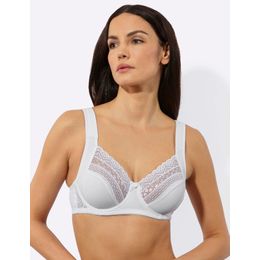 w&auml;schepur Entlastungs-BH W&Auml;SCHEPUR, Damen, Gr. 95, Cup C, wei&szlig;, 86% Polyamid, 14% Elasthan, BHs Entlastungs-BH