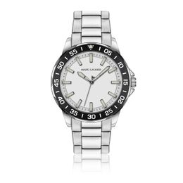 Quarzuhr MARC LAUDER "MC4-B252", silber, Armbanduhren, Herren, Quarzuhr