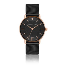 Quarzuhr ISABELLA FORD "FA9-B048B", schwarz, Armbanduhren, Damen, Quarzuhr