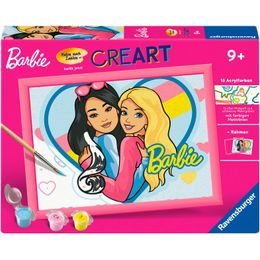 Malen nach Zahlen Ravensburger "CreArt, Barbie-Duo", bunt, Malvorlagen, KinderB:24cm H:18cm, Made in Europe, B:24cm H:18cm