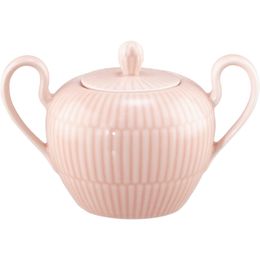 Zuckerdose Seltmann Weiden "Amina", rosa, B:8,6cm H:7,9cm L:13,1cm, Porzellan, Lebensmittelaufbewahrungsbeh&auml;lter, Zuckerdose, Beh&auml;lter f&uuml;r Zucker, mit Henkel