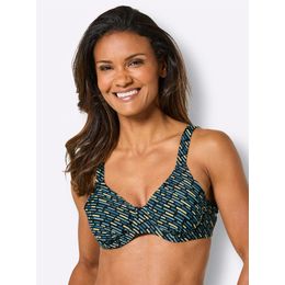 B&uuml;gel-Bikini-Top feel good, Damen, Gr. 38, Cup C, schwarz, topas, Elasthan, Polyamid, Bikini-Oberteile