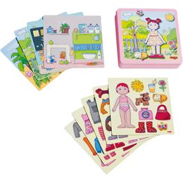 Puzzle Haba "Anziehpuppe Lilli", bunt, Puzzles, KinderB:21cm T:21cm, Metall, Papier, Motiv, B:21cm T:21cm