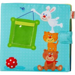 Greifspielzeug Haba "Baby-Fotoalbum Spielgef&auml;hrten", bunt, Greifspielzeug, KinderB:20cm H:2cm L:20cm, Polyester, Polyvinylchlorid, B:20cm H:2cm L:20cm
