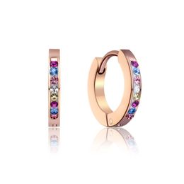 Ohrring-Set AMELIA PARKER "AE012R", rose gold, Ohrringe, Damen, 14mm, Edelstahl