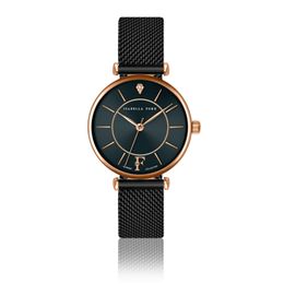 Quarzuhr ISABELLA FORD "FB8-B044B", schwarz, Armbanduhren, Damen, Quarzuhr
