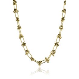 Collier AMELIA PARKER "AN016G", gold, Halsketten, Damen, 45+6cm, Edelstahl, L: 45 6, Collier