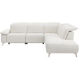 Ecksofa Musterring "MR 370, intelligenter Komfort im modernen Design", platin, B:288cm H:83cm T:241cm, 8% Baumwolle, 92% Polyester, Sofas, Ecksofa, Optionale Relaxfunktion, flexible Kopfteile & klappbare Armlehnen