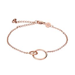 Armband AMELIA PARKER "AB011R", rose gold, Armb&auml;nder, Damen, 21cm, Edelstahl, Armband
