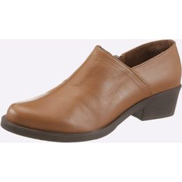 Stiefelette Andrea Conti, Damen, Gr. 36, cognac, Glattleder, Leder, Rindsleder, Schuhe Stiefelette