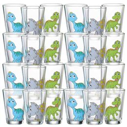 Ritzenhoff & Breker Kinderbecher RITZENHOFF & BREKER "Kindergl&auml;ser Dino 200 ml 24er Set bunt", bunt, B:7cm H:10cm &Oslash;:7cm, Glas, Trinkgef&auml;&szlig;e, Kinderbecher, Sp&uuml;lmaschinengeeignet
