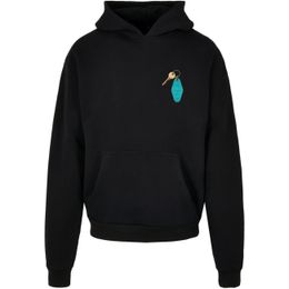 Kapuzensweatshirt MisterTee "MisterTee California Motel Hoody", Herren, Gr. 4XL, schwarz, 100% Baumwolle, bedruckt, Sweatshirts