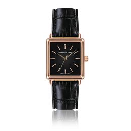 Quarzuhr ISABELLA FORD "FD4-S078R", schwarz croco, Armbanduhren, Damen, Quarzuhr