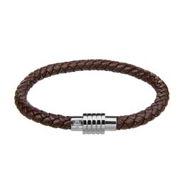 Armband PHILIPP BLANC "PBA02RS", schwarz braun, Armb&auml;nder, Herren, 21cm, Leder, Armband