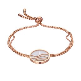 Armband AMELIA PARKER "AB015R", rose gold, Armb&auml;nder, Damen, 22,5cm adjustable, Edelstahl, Armband