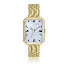 Quarzuhr AMELIA PARKER "AG7-B034G", gold, Armbanduhren, Damen, Quarzuhr