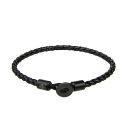 Armband PHILIPP BLANC "PBA08BB", schwarz, Armb&auml;nder, Herren, 21cm, Leder, Armband