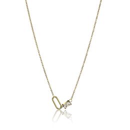 Collier MARC LAUDER "MNA04GG", gold, Halsketten, Damen, 41-47cm, Edelstahl, L: 41 47, Collier