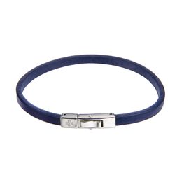 Armband PHILIPP BLANC "PBA15LS", dunkelblau, Armb&auml;nder, Herren, 21cm, Leder, Armband
