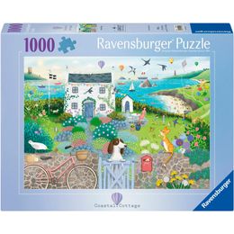 Puzzle Ravensburger "Coastal Cottage", bunt, Puzzles, KinderB:70cm H:50cm, Pappe, Made in Germany, B:70cm H:50cm
