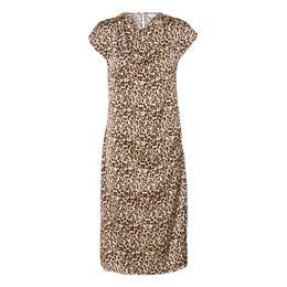 Midikleid Saint Tropez "Kleid ZoviSZ", Damen, Gr. S, N-Gr, schwarz reg leo, Obermaterial: 97% Polyester PES. 3% Elasthan EL., Kleider Midikleid
