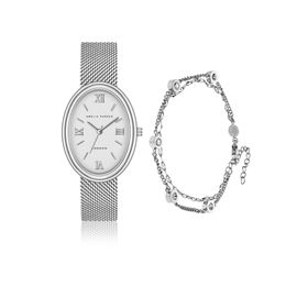 Quarzuhr AMELIA PARKER "SAG4-1", silber, Armbanduhren, Damen, Quarzuhr