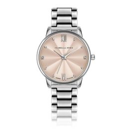 Quarzuhr ISABELLA FORD "FB5-B058S", silber, Armbanduhren, Damen, Quarzuhr