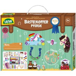 Kreativset LENA "Bastelkoffer Pferde, Premium", bunt, Kreativsets, Kinder, Kunststoff, Pappe
